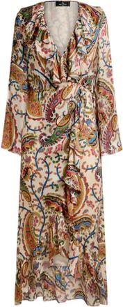 Etro Femme, Robes, Multicolore, Taille: 38 FR Wrha0557 Maxi Dress