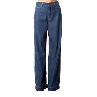 Max Mara Vega Wide Jeans - Femme - Jeans - Bleu - Taille: 38 FR