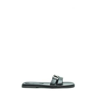 Dsquared2 Schwarze Leder Damen Sandalen Fr&uuml;hling/Sommer - - Shoes - Damen - Schwarzk - 37 EU