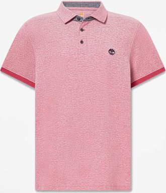 Timberland Kurz&auml;rmeliges Baboosic Brook Oxford-Polohemd f&uuml;r Herren in Rot, Herren, Rot, Gr&ouml;&szlig;e