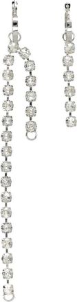 Maison Margiela Femme, Accessoires, Gris, Taille: ONE Size Rhinestone Drop Earrings