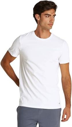 Calvin Klein S/S Crew Neck 3Pk Lv00Nb4051 T-Shirt, White (White, White, White), M Mens