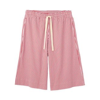 Jacquemus Homme, Shorts, Rouge, Taille: S Short &agrave; Cordon Imprim&eacute; &agrave; Rayures D&eacute;t&eacute;