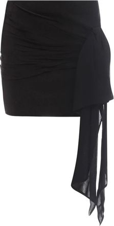 Philosophy di Lorenzo Serafini Kurzer Rock mit Drapierung und Schleife - - Skirts - Damen - Schwarzk - S