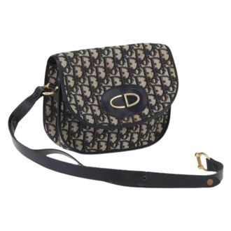 Dior Pre-owned Vintage Trotter Canvas Schultertasche - - Pre-owned - Damen - Blau - ONE SIZE