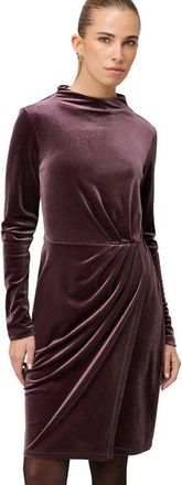 Zero Samtkleid Damen Samtkleid mit Raffungen drapiert /gerafft