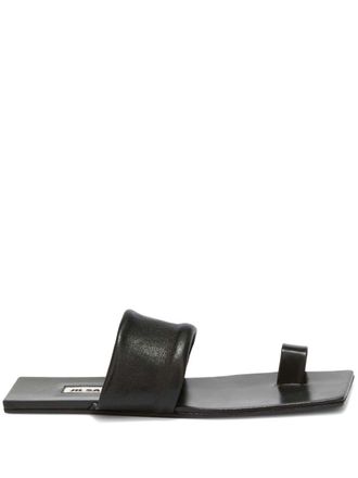 Jil Sander Sandalen mit eckiger Spitze - Schwarz