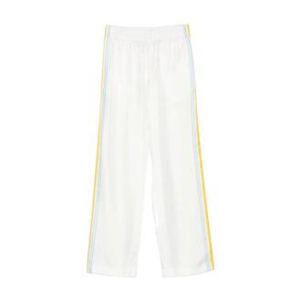 Casablanca Tennis Landscape Seiden-Twill-Hose - - Trousers - Herren - Wei&szlig; - S