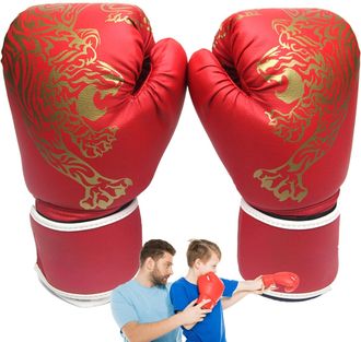 Generic Boxhandschuhe - Verstellbare Handgelenkst&uuml;tzhandschuhe | Trainingsausr&uuml;stung Aus PU-Leder - Robuste Unisex-Boxhandschuhe Mit Sicherem Riemendesign F&uuml;r
