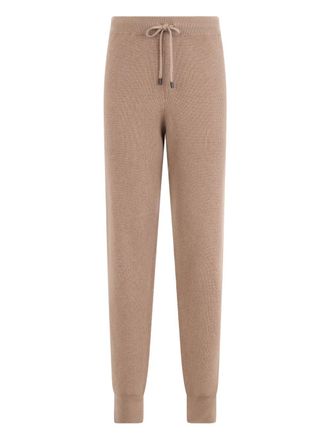 PESERICO pantalon de jogging &agrave; taille &eacute;lastiqu&eacute;e - Marron