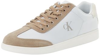 Calvin Klein Herren Cupsole Laceup Su Hm0Hm02069 Low Top, Grey (Oyster Mushroom/Desert Taupe), 43 EU