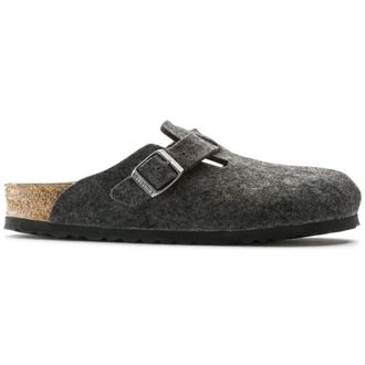 Birkenstock Woll Boston Clogs Anthrazit - - Shoes - Herren - Grau - 40 EU