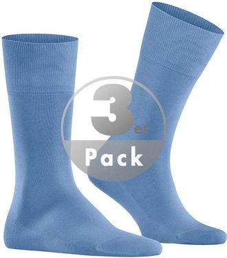 Falke Herren Socken blau Baumwolle & Mix unifarben