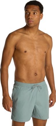 Calvin Klein Herren Badeshorts Medium Drawstring Mittellang, Blau (Lead), 6XL