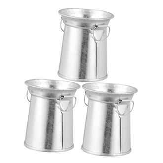 Pretyzoom 3st&uuml;cke Rustikale Blumenvase Aus Eisenkunst Blumentopf F&uuml;r Garten Und Zuhause Passend F&uuml;r Getrocknete Pflanzen Nat&uuml;rlicher Look F&uuml;r Dekoration