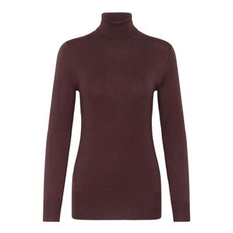 Kaffe Rollkragenpullover - - Knitwear - Damen - Braun - 2XL