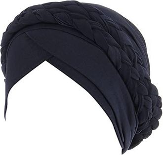 Generic Bonnet Chimio Coton Confortable Turban Chimio &Eacute;t&eacute; Bambou Islamique Musulman Stretch Bonnet Chimio pour Cheveux Chapeau De Chimioth&eacute;rapie R&eacute;glable Coif