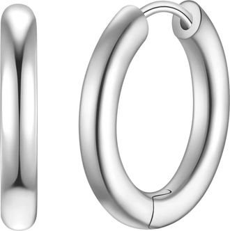 Glanzst&uuml;cke M&uuml;nchen Ohrringe - Sterling Silber Creolen - Gr. unisize - in Silber - f&uuml;r Damen