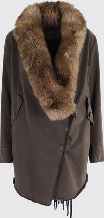 Bazar Deluxe Pelzmantel BAZAR DELUXE Damen Farbe Kakao