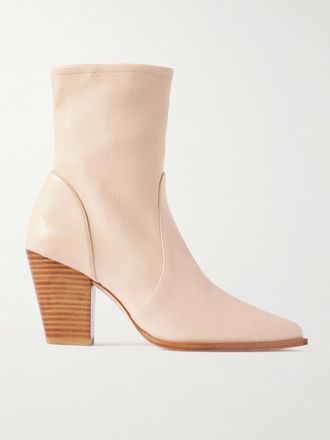 Stuart Weitzman Bottines En Cuir Jolene - Ivoire