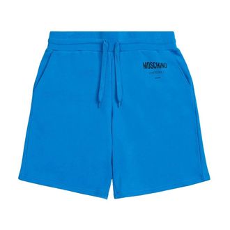 Moschino Homme, Shorts, Bleu, Taille: XL Shorts Logo &agrave; Cordon