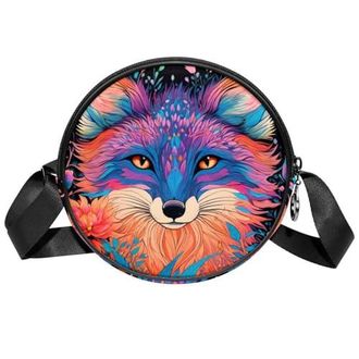 Generic Sac &agrave; bandouli&egrave;re Circle pour femme, petit sac &agrave; bandouli&egrave;re avec fermeture &eacute;clair, bretelles r&eacute;glables, sac &agrave; main rond d&eacute;contract&eacute; pour femmes et fi