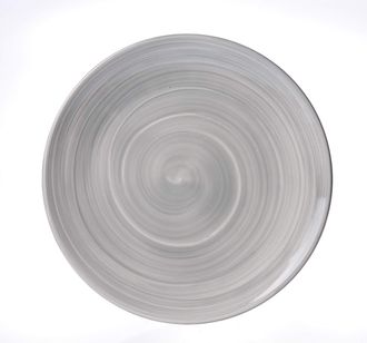 Flirt by R&B 745.078 Speiseteller, rund, Keramik, Grau, Wei&szlig;, 260 mm, 260 mm