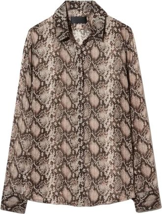 Nili Lotan Femme, Blouses et Chemises, Multicolore, Taille: 40 FR Silk Shirt