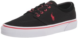 Ralph Lauren Herren Faxon X Sneaker, Black Rl2000 Red, 40 EU