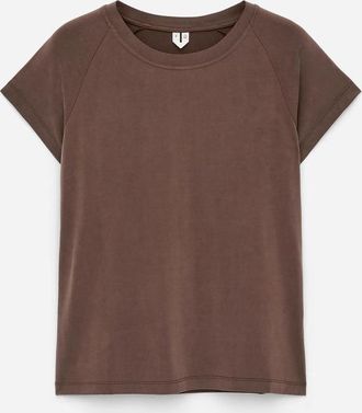 Arket Cupro-T-Shirt -Braun