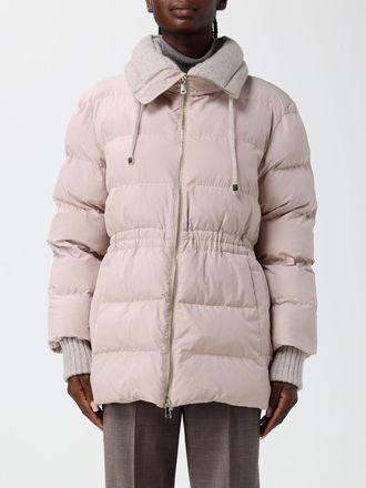 Fabiana Filippi Kurze Stepp-Daunenjacke aus ultraleichtem Nylon mit Stehkragen