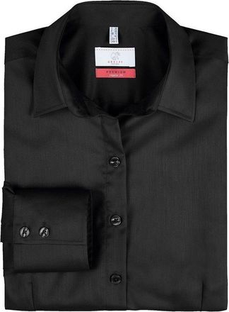 Greiff Langarmbluse Greiff Corporate Bluse PREMIUM Damen OEKO TEX B&uuml;gelfrei Mittelblau 34