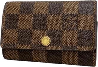 Louis Vuitton unisex, Pre-owned, Brun, Taille: ONE Size Porte-cl&eacute;s en tissu Pre-owned