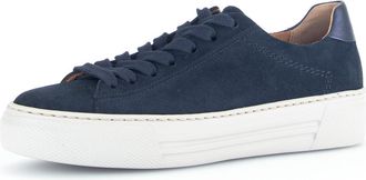 Gabor Damen Low-Top Sneaker, Frauen Halbschuhe,Moderate Mehrweite (G),Sportschuhe,Freizeitschuhe,Turnschuhe,Laufschuhe,Dark-Blue,39 EU / 6 UK