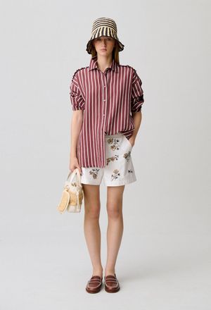 Claudie Pierlot Gestreiftes Oversize-Hemd