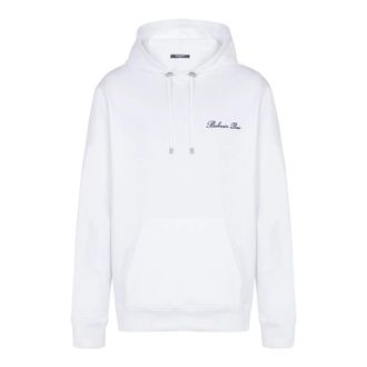 Balmain Bamain Signature Kapuzenpuover - - Sweatshirts & Hoodies - Herren - Wei&szlig; - 2XL
