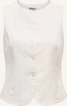 Only Blazerweste Mit Leinen weiss
