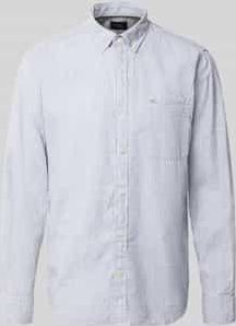 Camel Active Regular Fit Freizeithemd aus Leinen-Mix mit Button-Down-Kragen