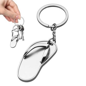 Generico Pendentif sort de tongs en alliage - Pendentif texture brillante pour sacs à dos, sacs, sacs | Porte-clés flip-flop, multicolore, single attribute