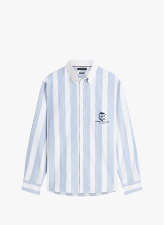 Tommy Hilfiger Chemise droite Oxford &agrave; logo en coton