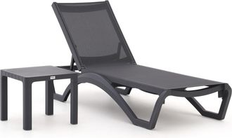 Forza Furniture Forza Russi Gartenliegen-Set 3-teilig stapelbar verstellbar