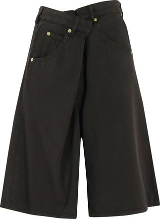 Darkpark Darkpark, Femme, Shorts, Brun, Taille: W26 Ines Fold Over Tencel Shorts