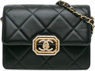 Chanel Pre-owned Cuir sacs-chanel - Femme - Pre-owned - Noir - Taille: ONE Size