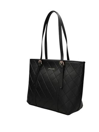 Pierre Cardin Sac &agrave; bandouli&egrave;re femme Polyur&eacute;thane en polyur&eacute;thane 32x28x13 cm 6012-WX11, Noir, Taille unique