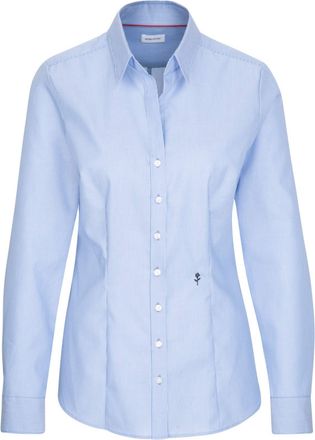 Seidensticker Damen Hemdbluse Langarm Slim Fit Gemustert B&uuml;gelfrei Bluse, Blau (11), 34