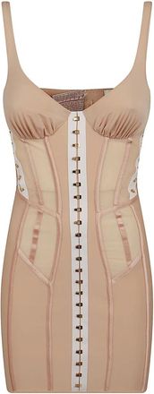 Elisabetta Franchi Femme, Robes, Beige, Taille: 38 FR Robe Bustier