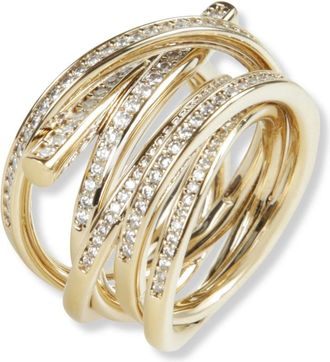 Ferragamo Femme, Accessoires, Jaune, Taille: ONE Size Gancini Ring