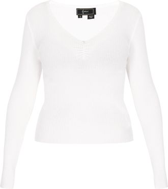 Faina Pullover Frauen cremefarben