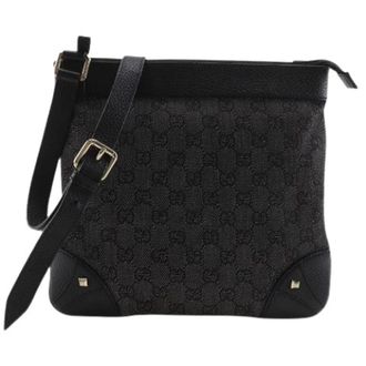 Gucci Sac bandouli&egrave;re GG Canvas Pre-owned - Femme - Pre-owned - Noir - Taille: ONE Size