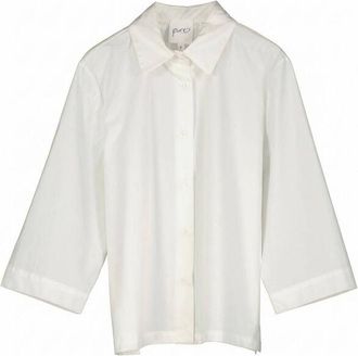 Pure Damen Hemdbluse aus Baumwolle